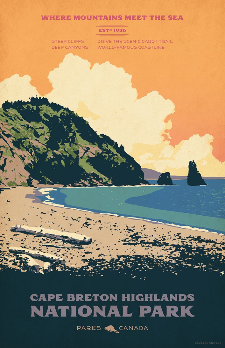 Cameron Stevens’ Vintage-Style Canada Parks Posters « O' Canada